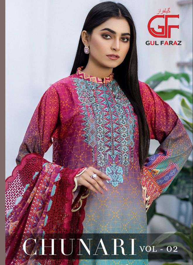 GUL FARAZ CHUNARI VOL 2 PURE JAAM DIGITAL PRINT PAKISTANI SUITS