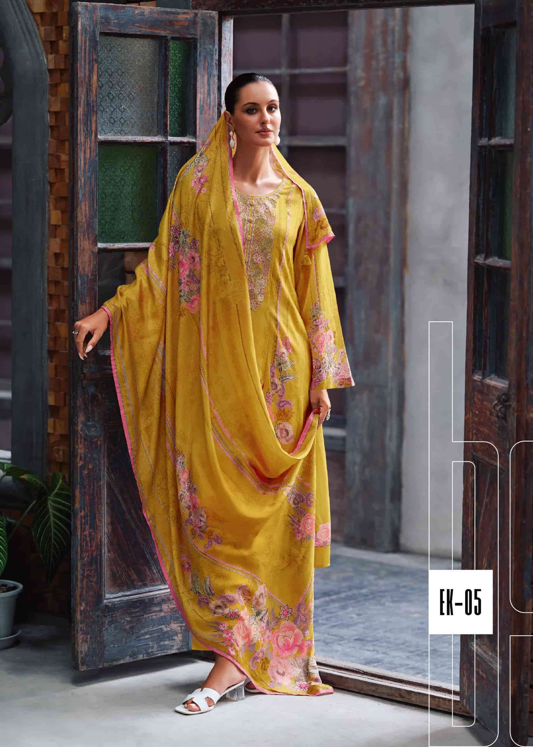 VARSHA FASHION ELAKI PRINTED MODAL SATIN SUIT CATALOG WHOLESALER 2025