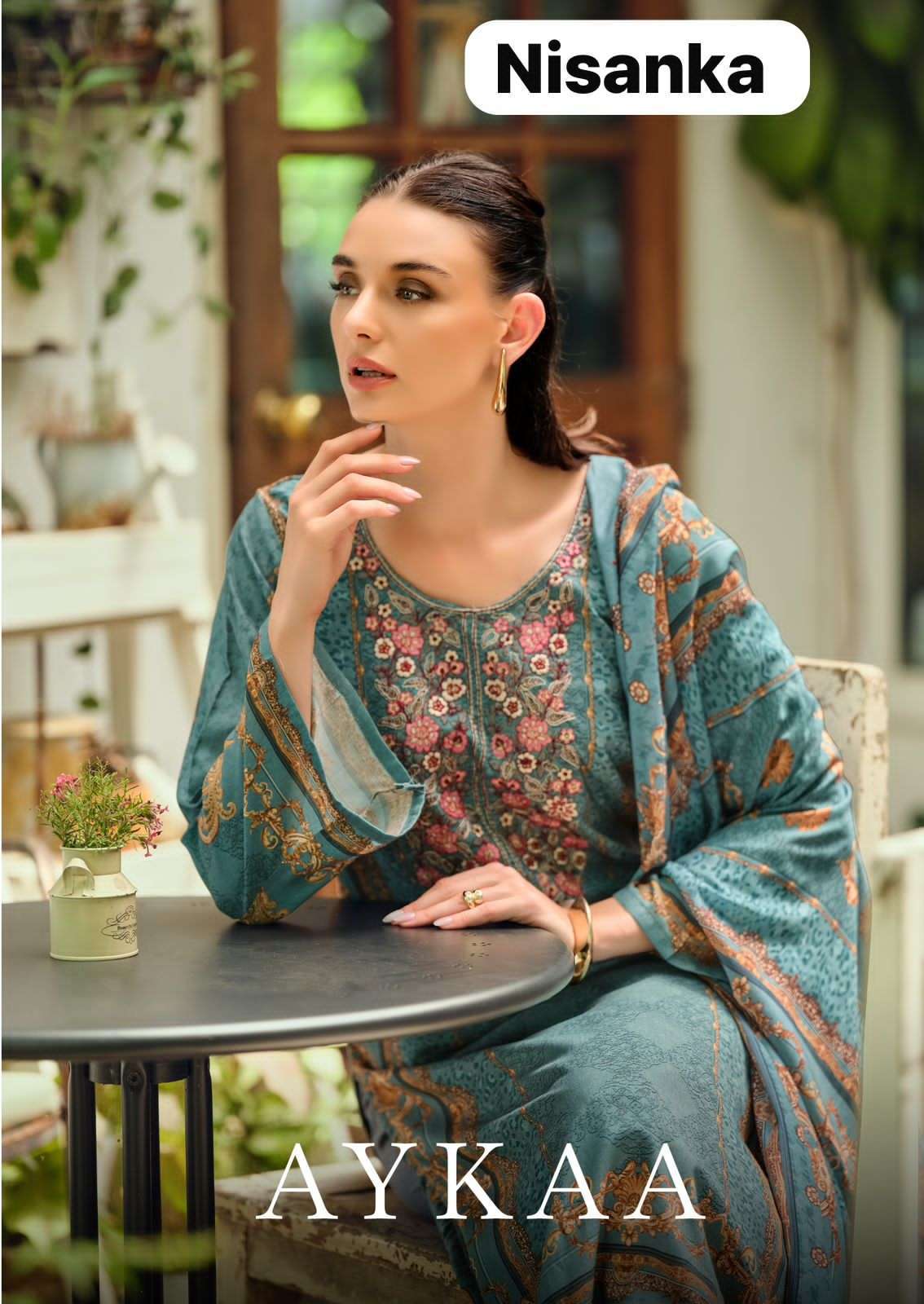 NISANKA AYKAA PURE VISCOSE LAWN SUIT CATALOG WHOLESALER 2025