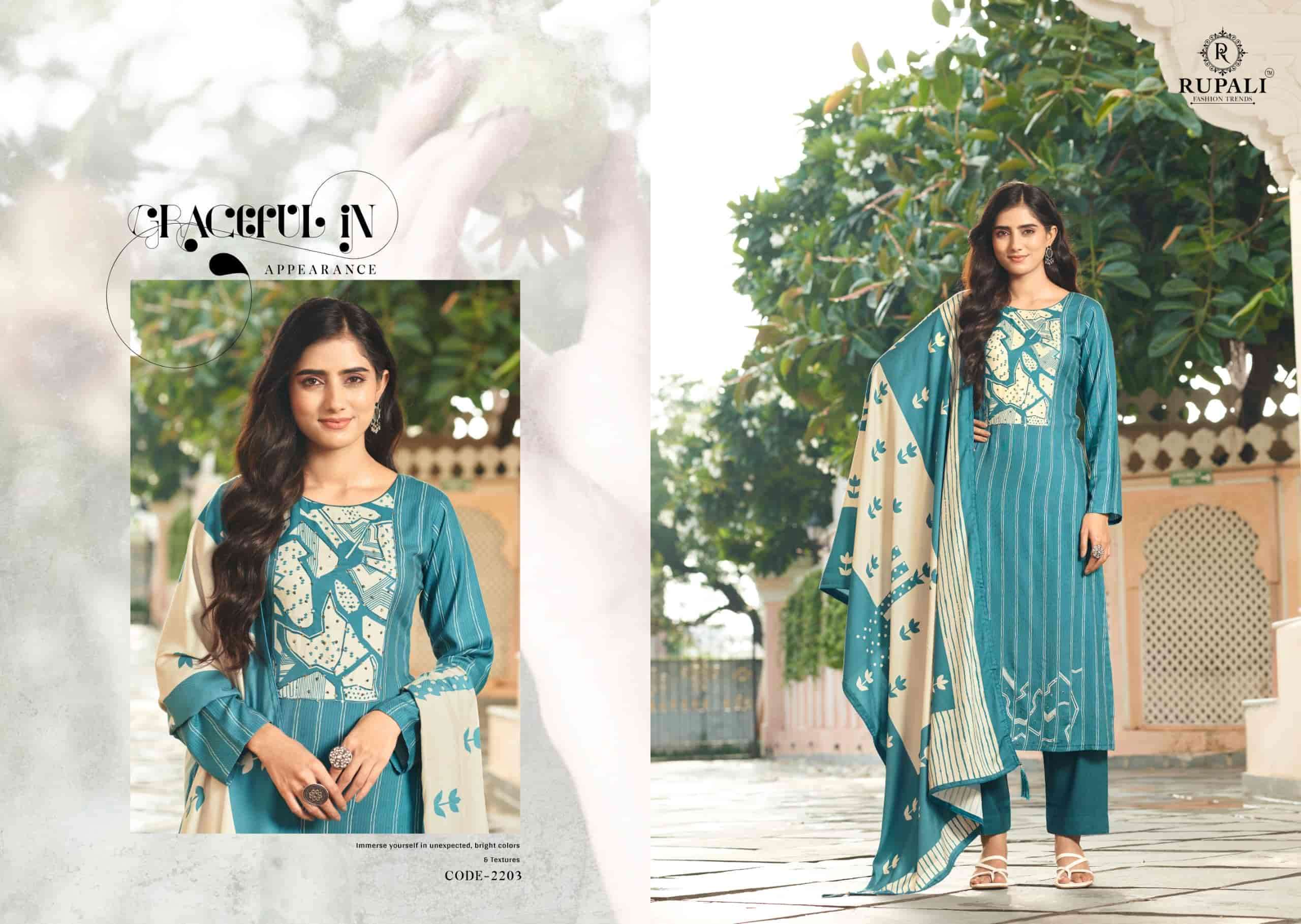 RUPALI FASHION MONIKA PRINTED PASHMINA WINTER SUIT COLLECITON BEST RATE ...