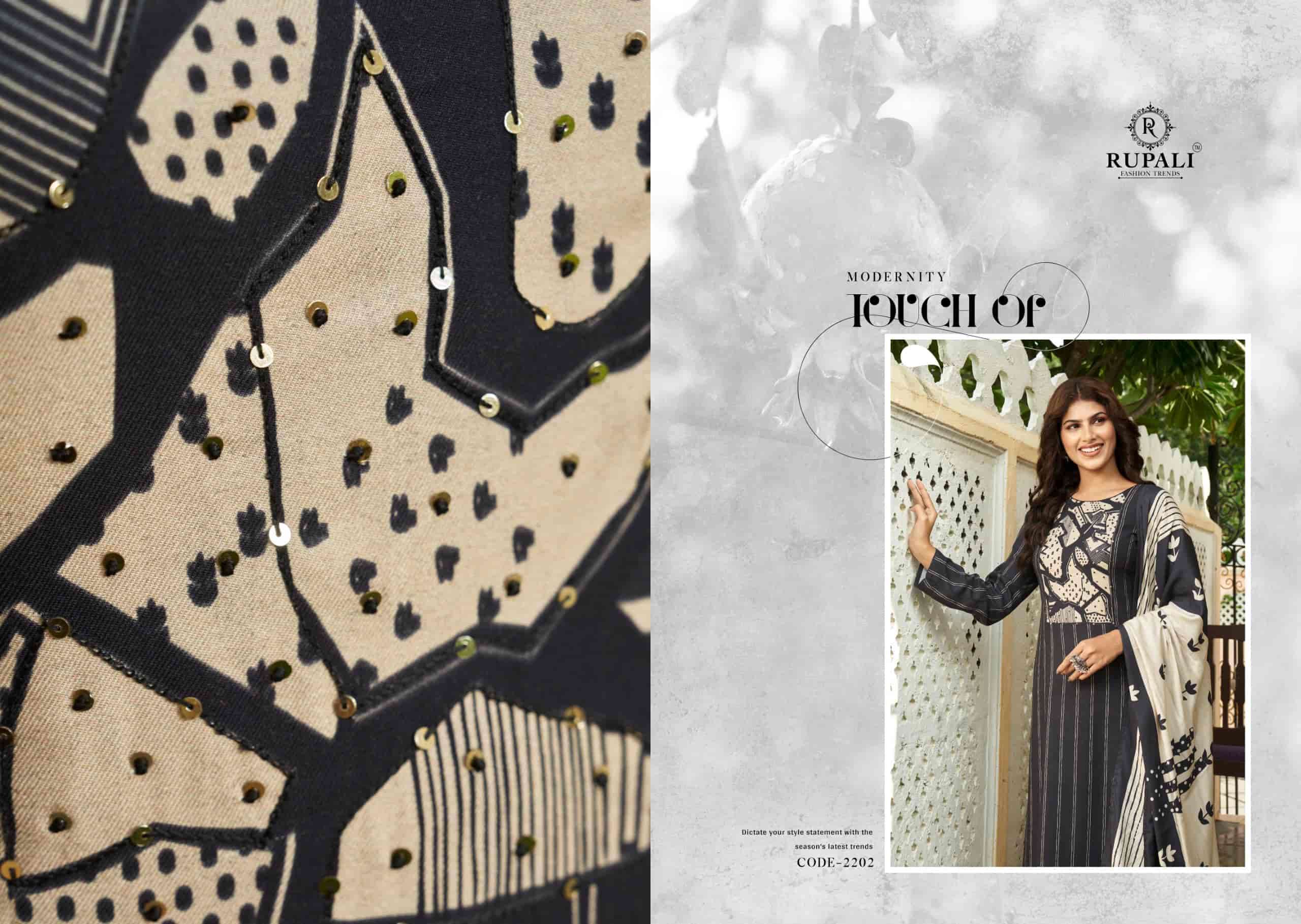 RUPALI FASHION MONIKA PRINTED PASHMINA WINTER SUIT COLLECITON BEST RATE ...