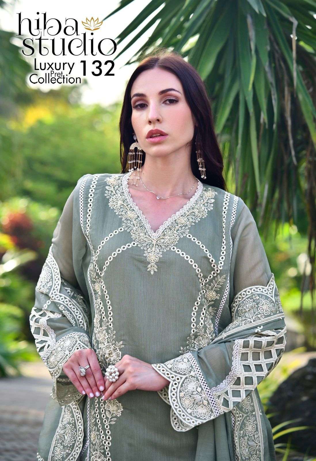 HIBA STUDIO LPC VOL 132 PAKISTANI READYMADE DESIGNER SUIT WHOLESALER 2025
