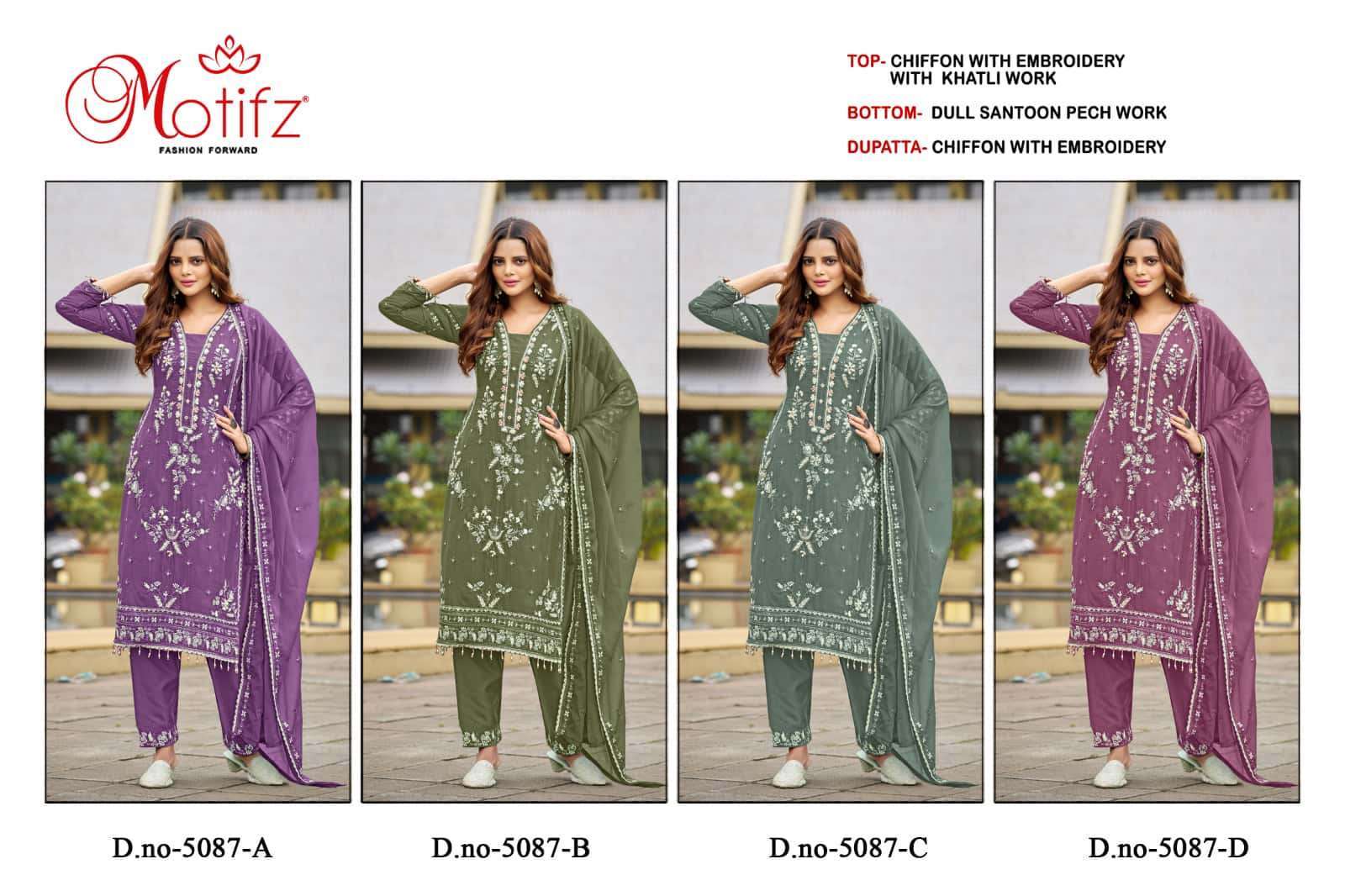 MOTIFZ D 5087 COLORS PAKISTANI SUIT WHOLESALER 2025