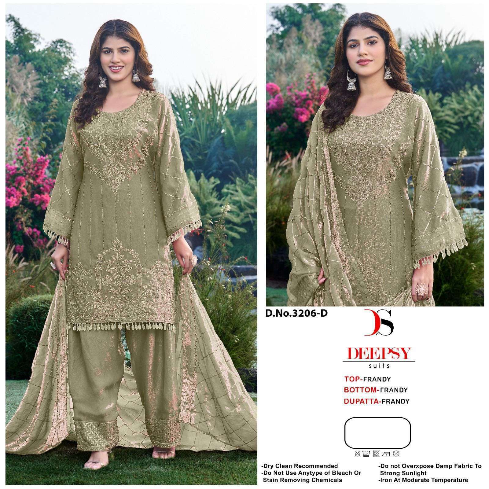 DEEPSY SUIT D 3206 COLOURS PAKISTANI FANDY SATIN SUIT WHOLESALER 2026